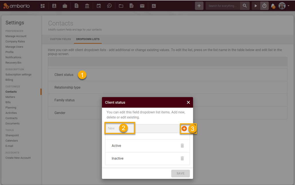 How to Manage Contacts Dropdown Lists?